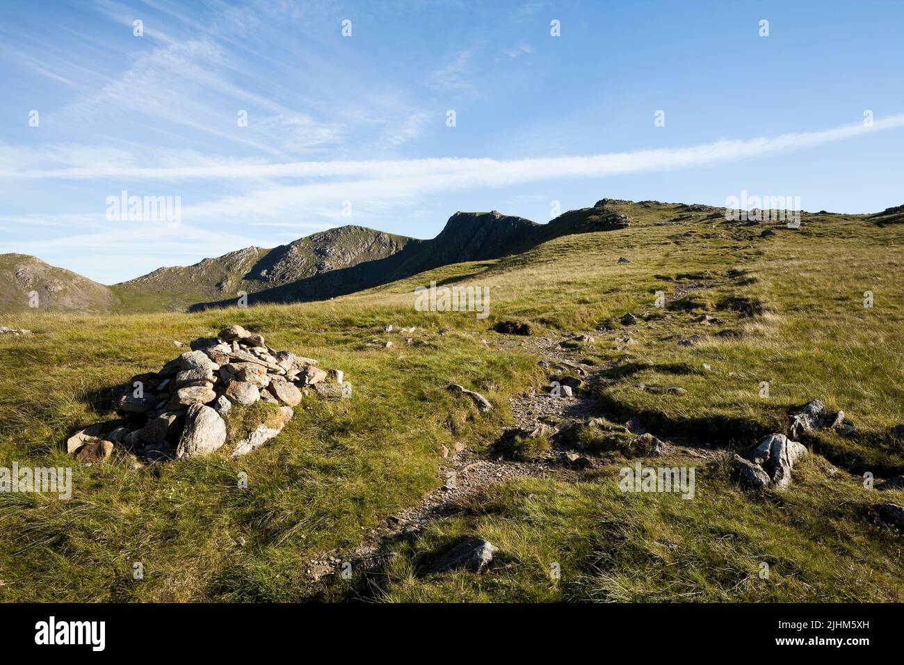 Switl How and Great Carrs from Wet Side Edge, in the southern fells of ...