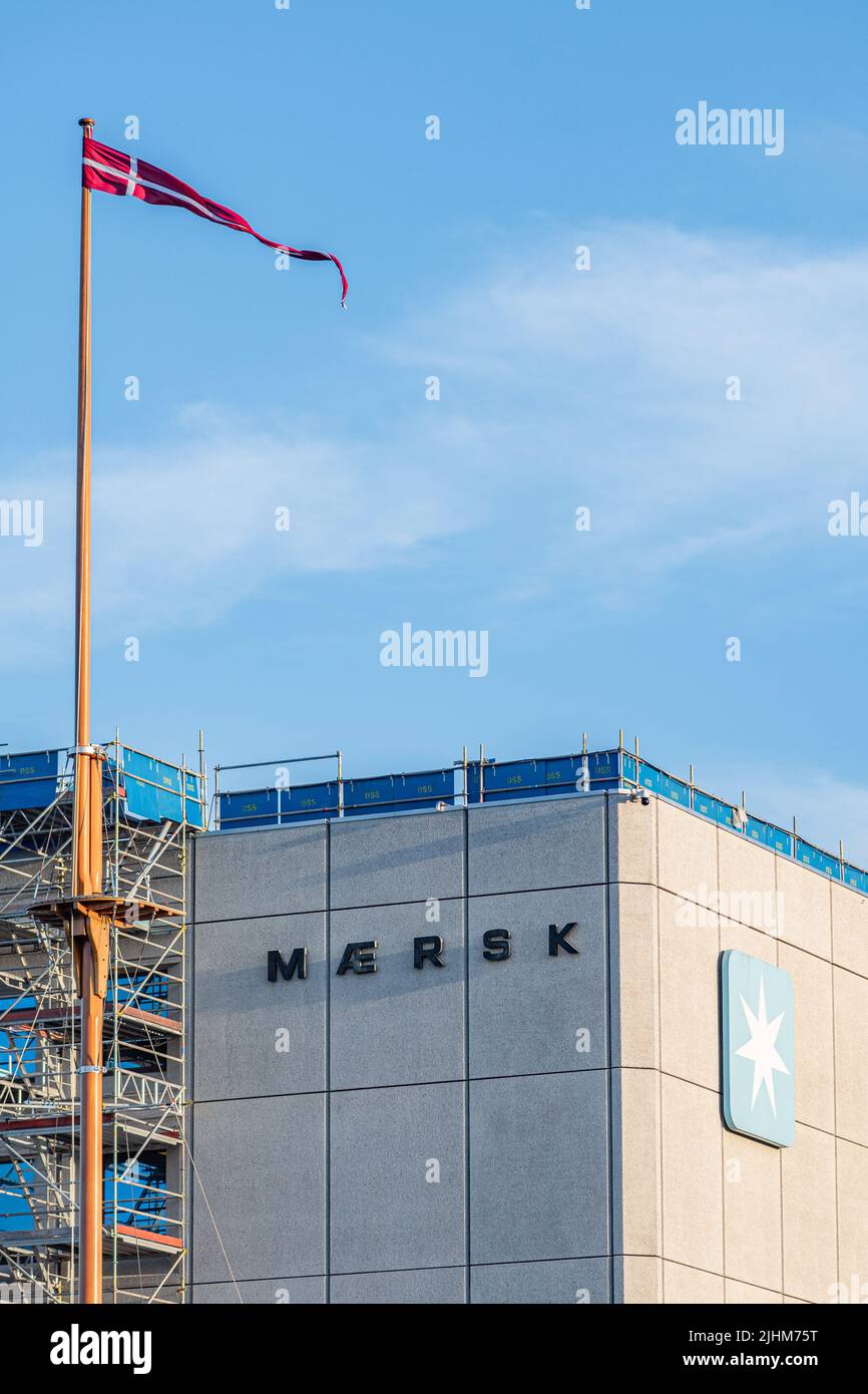 Maersk new headquarter under construction at Esplanaden in Copenhagen ...