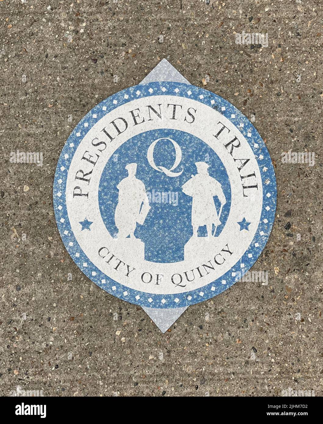 Presidents Trail in Quincy Massachusetts USA Stock Photo - Alamy