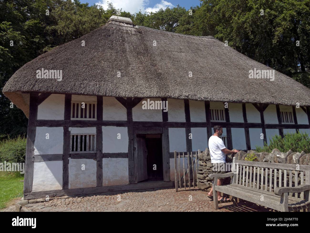 Abernodwydd Farmhouse, 1678, St Fagans Museum, Cardiff. Summer 2022 ...