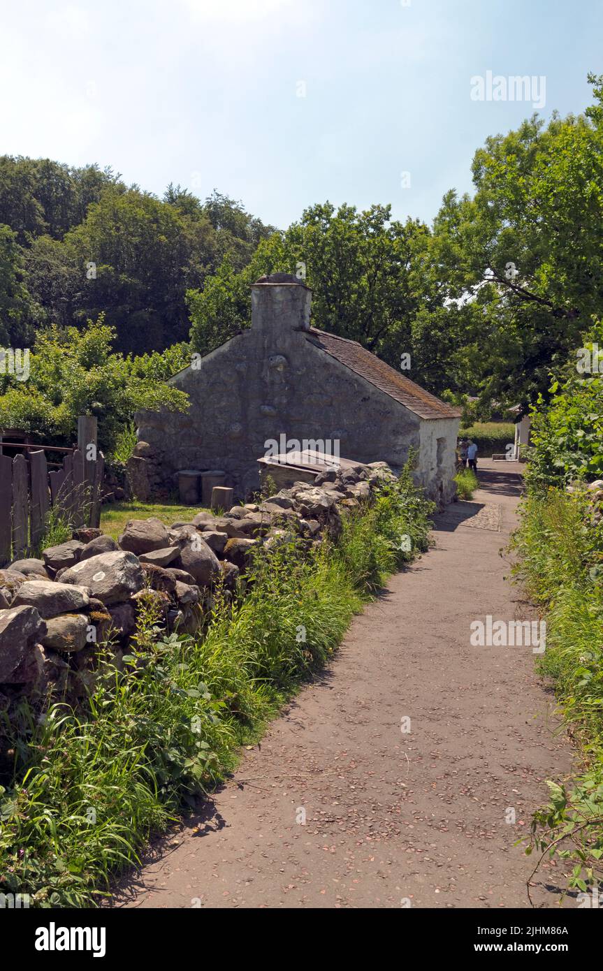Llainfadyn Cottage St Fagans Museum Cardiff Summer 2022 July Stock