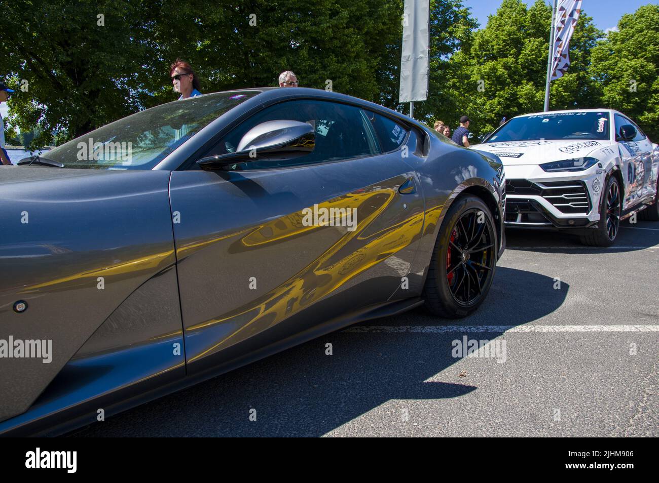 European sport car show event Onelife Rally Stock Photo - Alamy