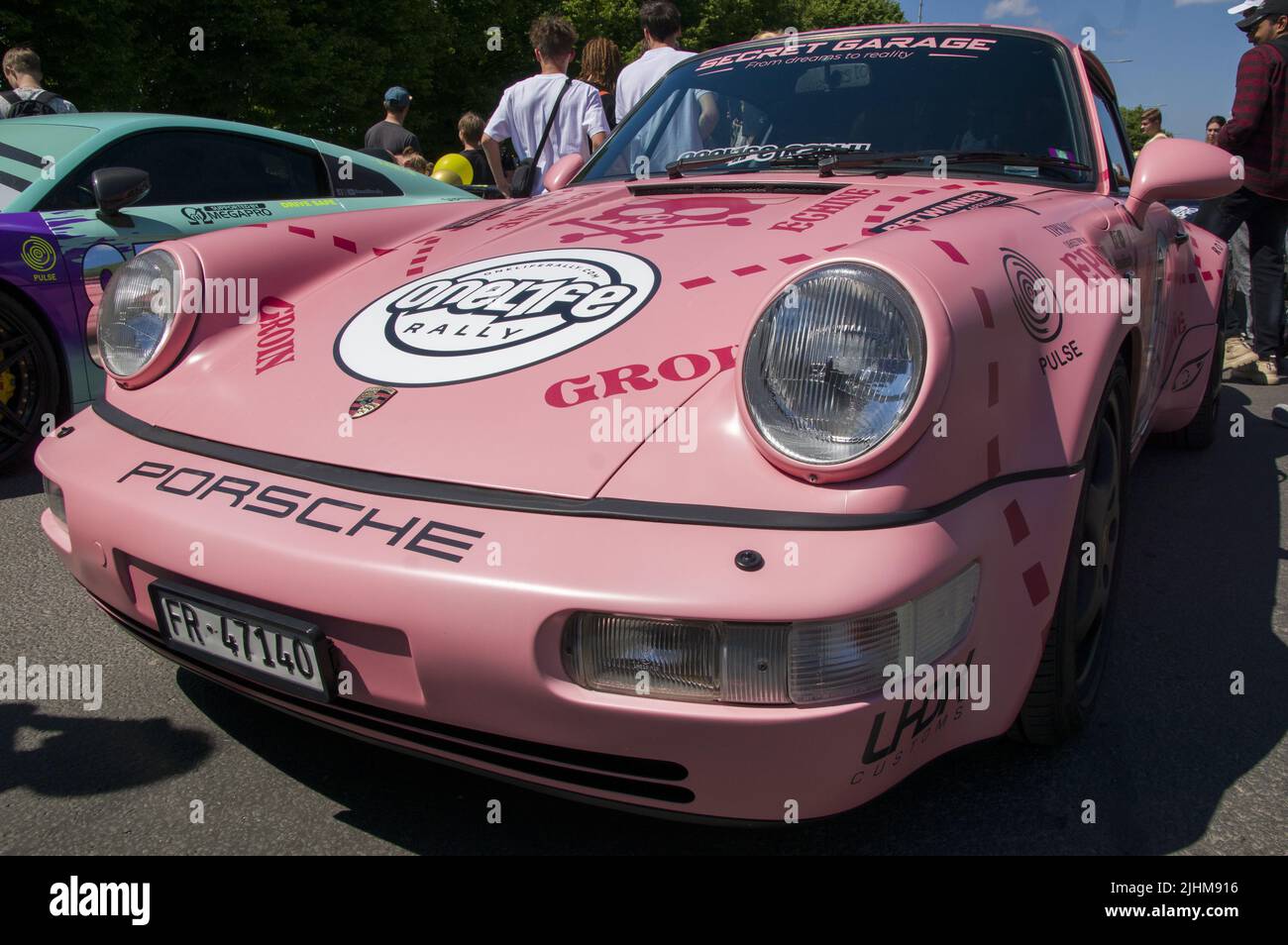 European sport car show event Onelife Rally Stock Photo - Alamy
