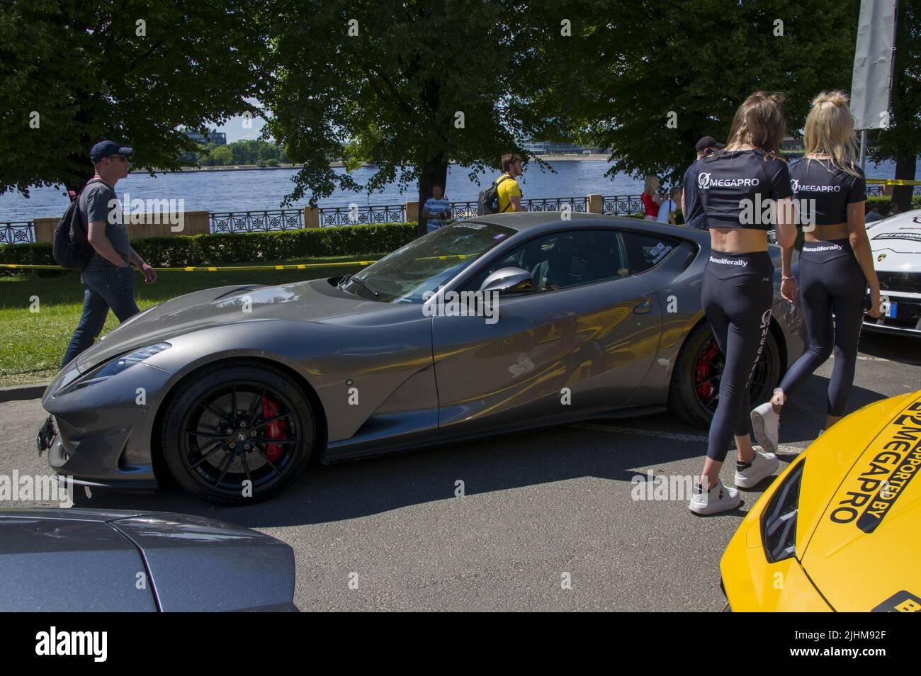 European sport car show event Onelife Rally Stock Photo - Alamy