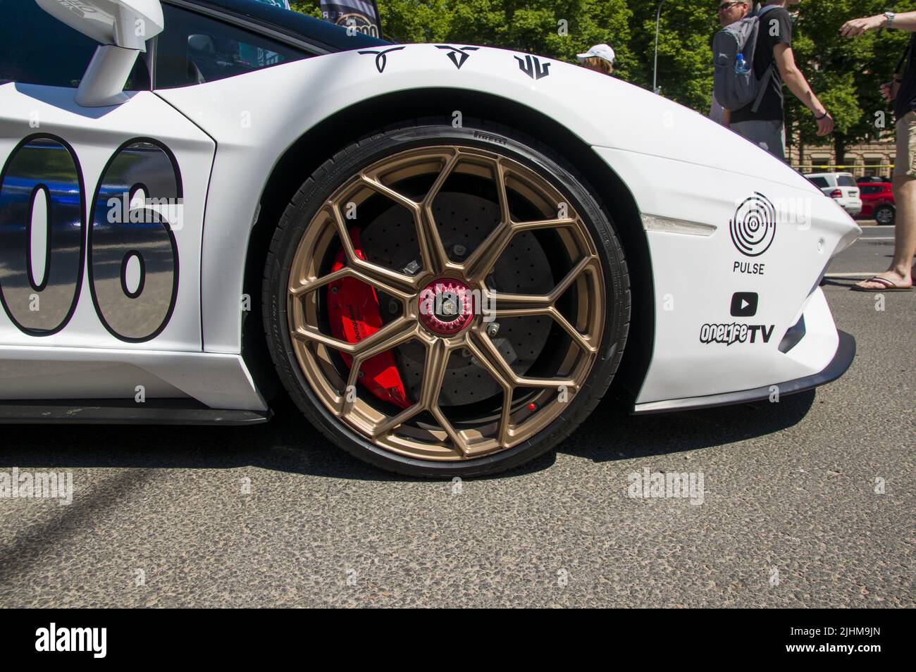 European sport car show event Onelife Rally Stock Photo - Alamy