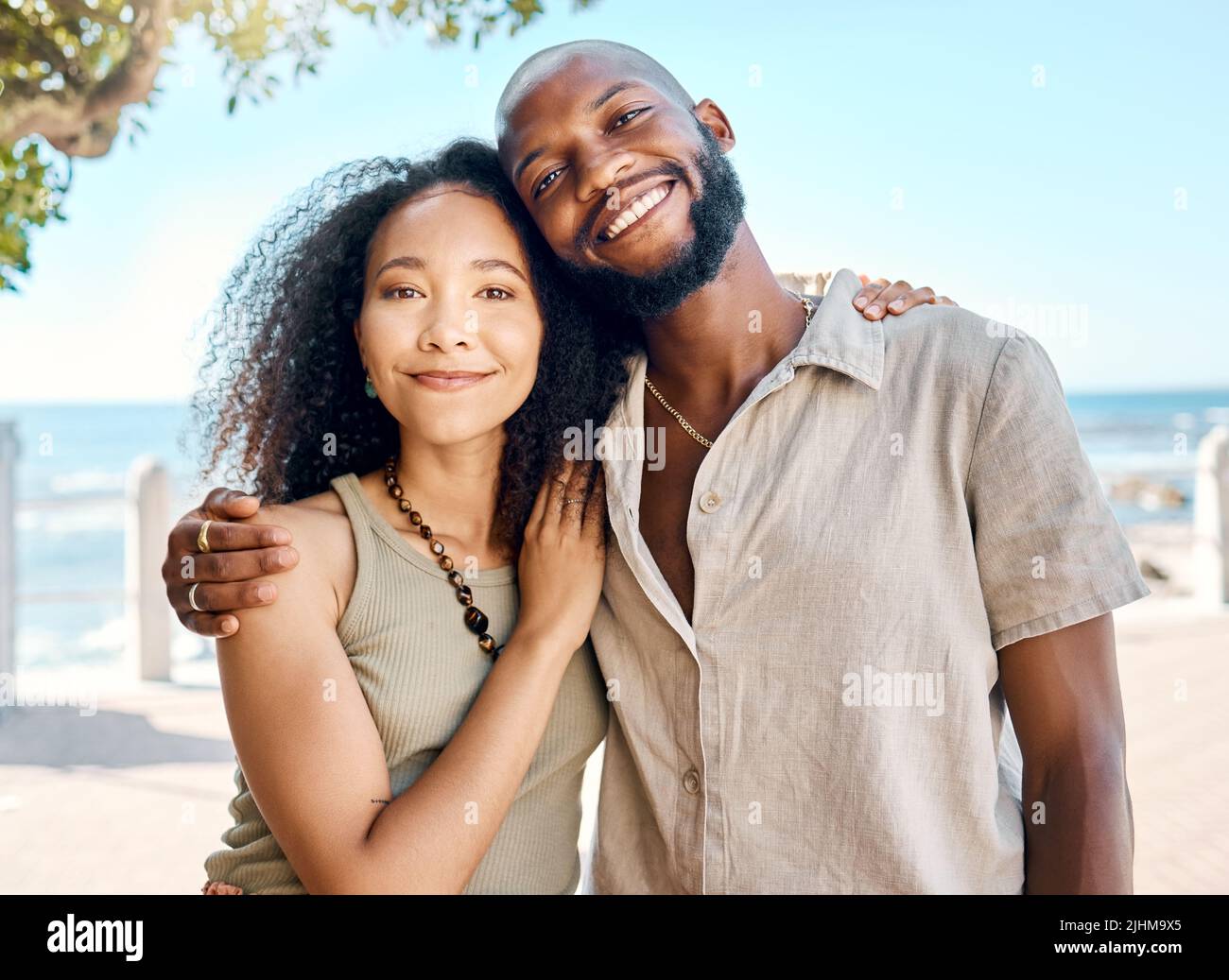 Living my best life with the love of my life. a young couple standing ...