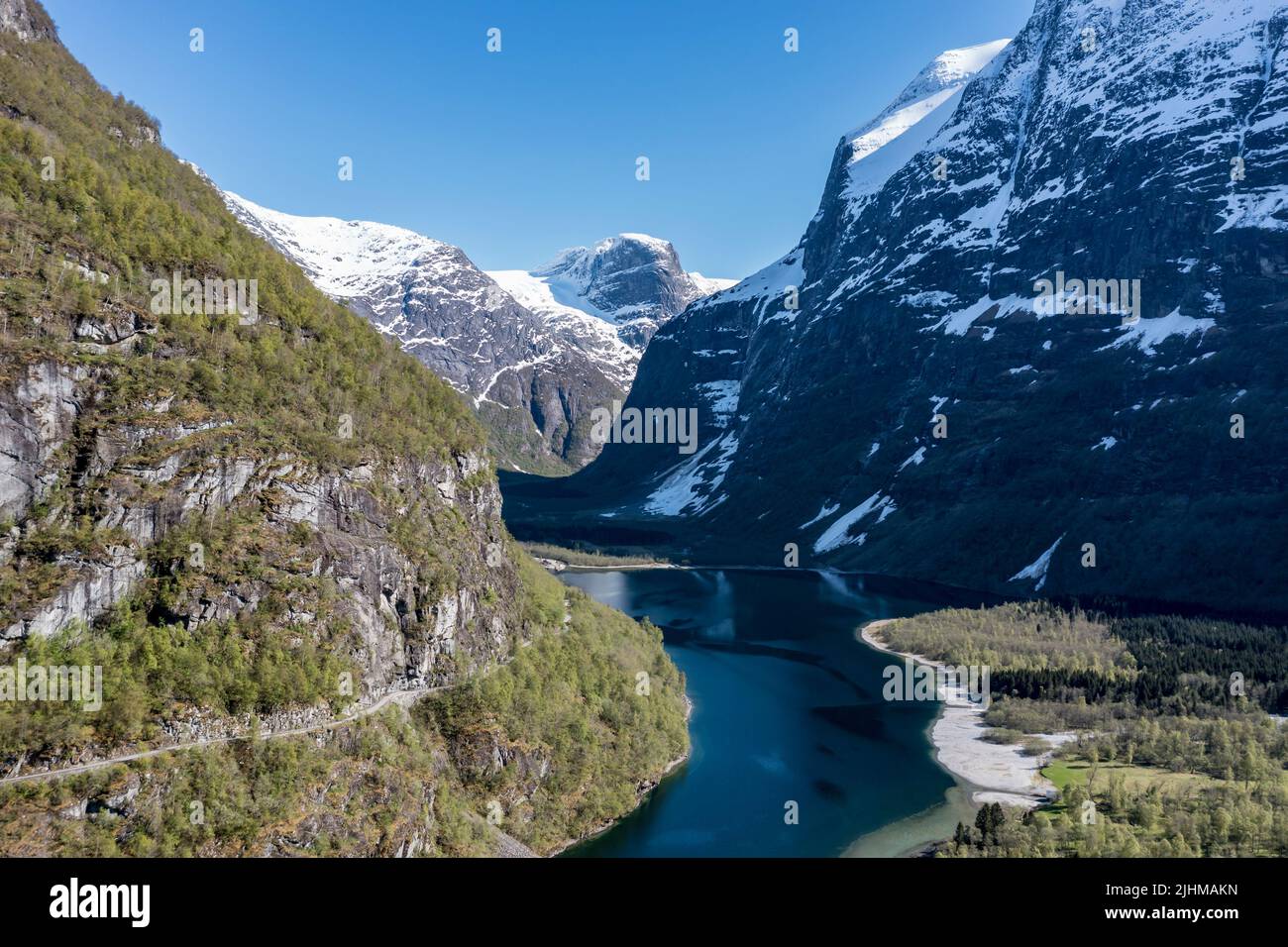 Kjenndalsbreen glacier loen norway hi-res stock photography and images ...