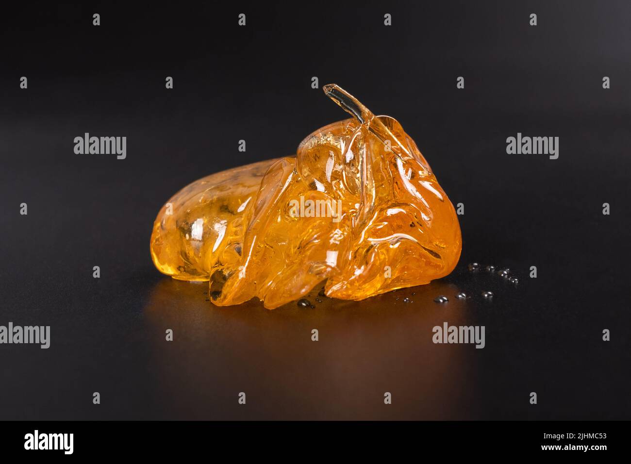 piece of cannabis wax clsoeup. concentrate dab with high thc Stock ...