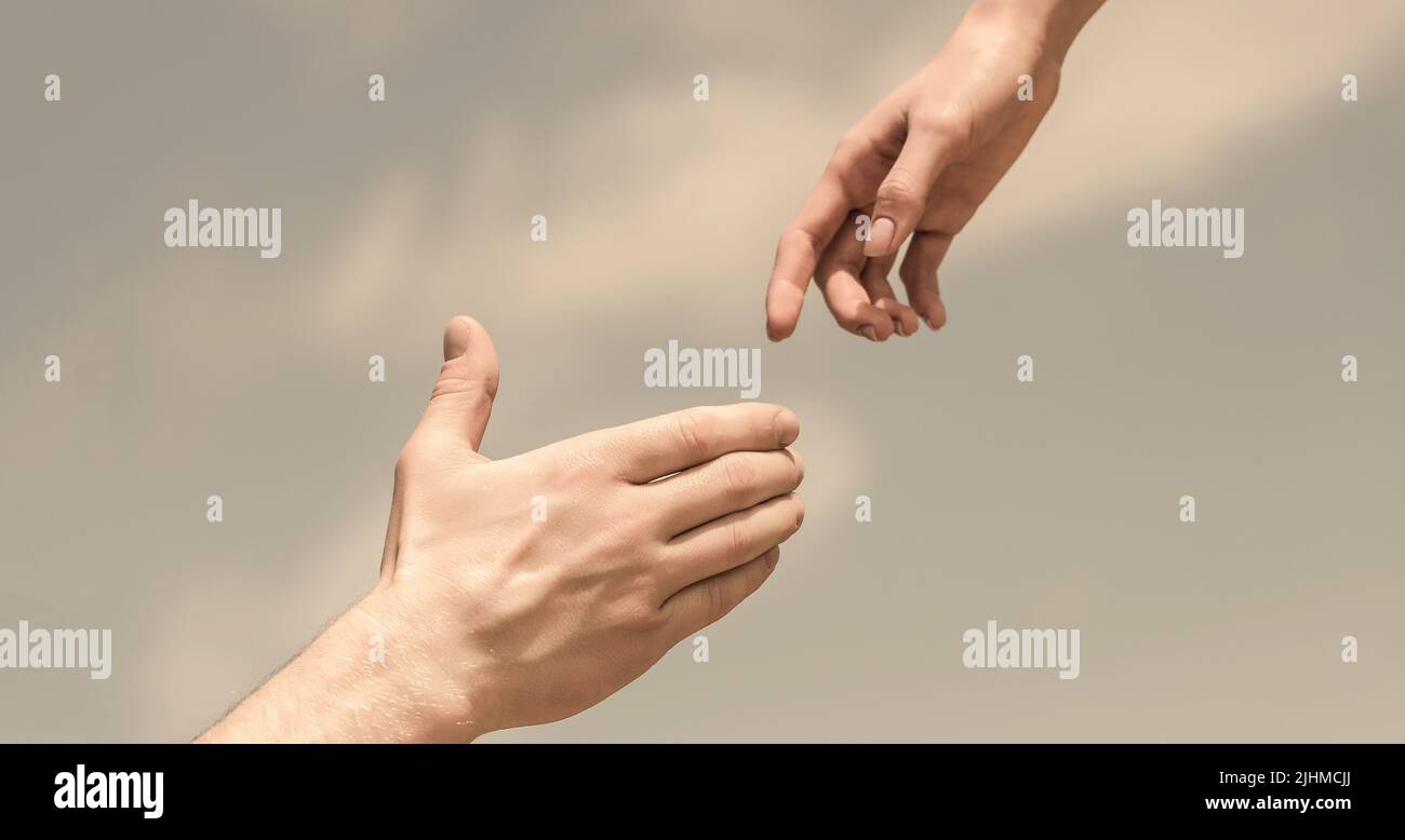 Lending a helping hand. Solidarity, compassion, and charity, rescue ...