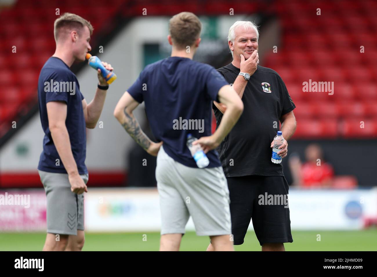 Coventry City Assistant Manager, Adi Viveash, looks on before the pre ...