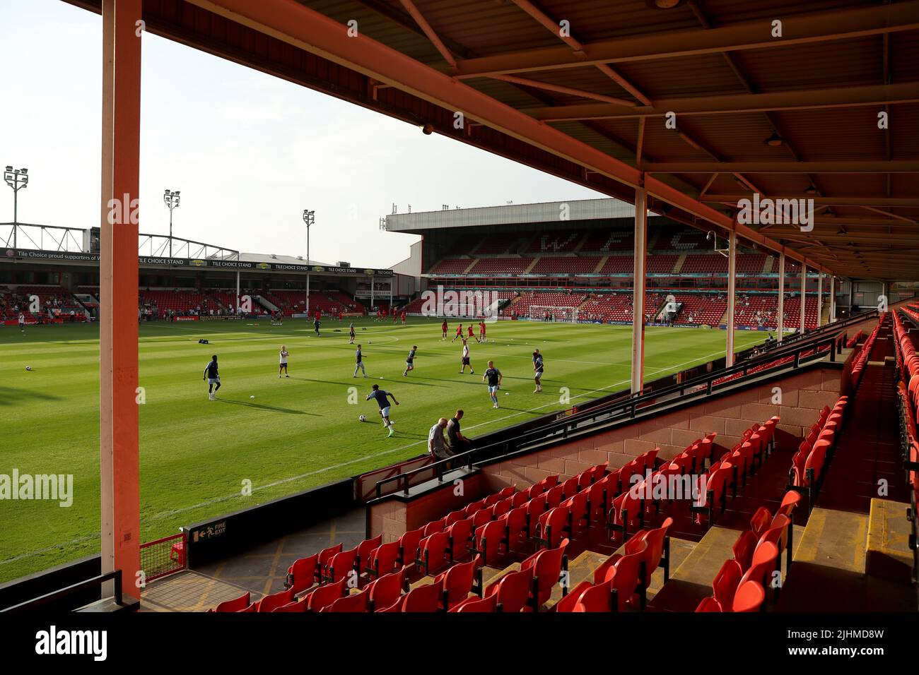 A general view of the ground before the pre-season friendly match at ...