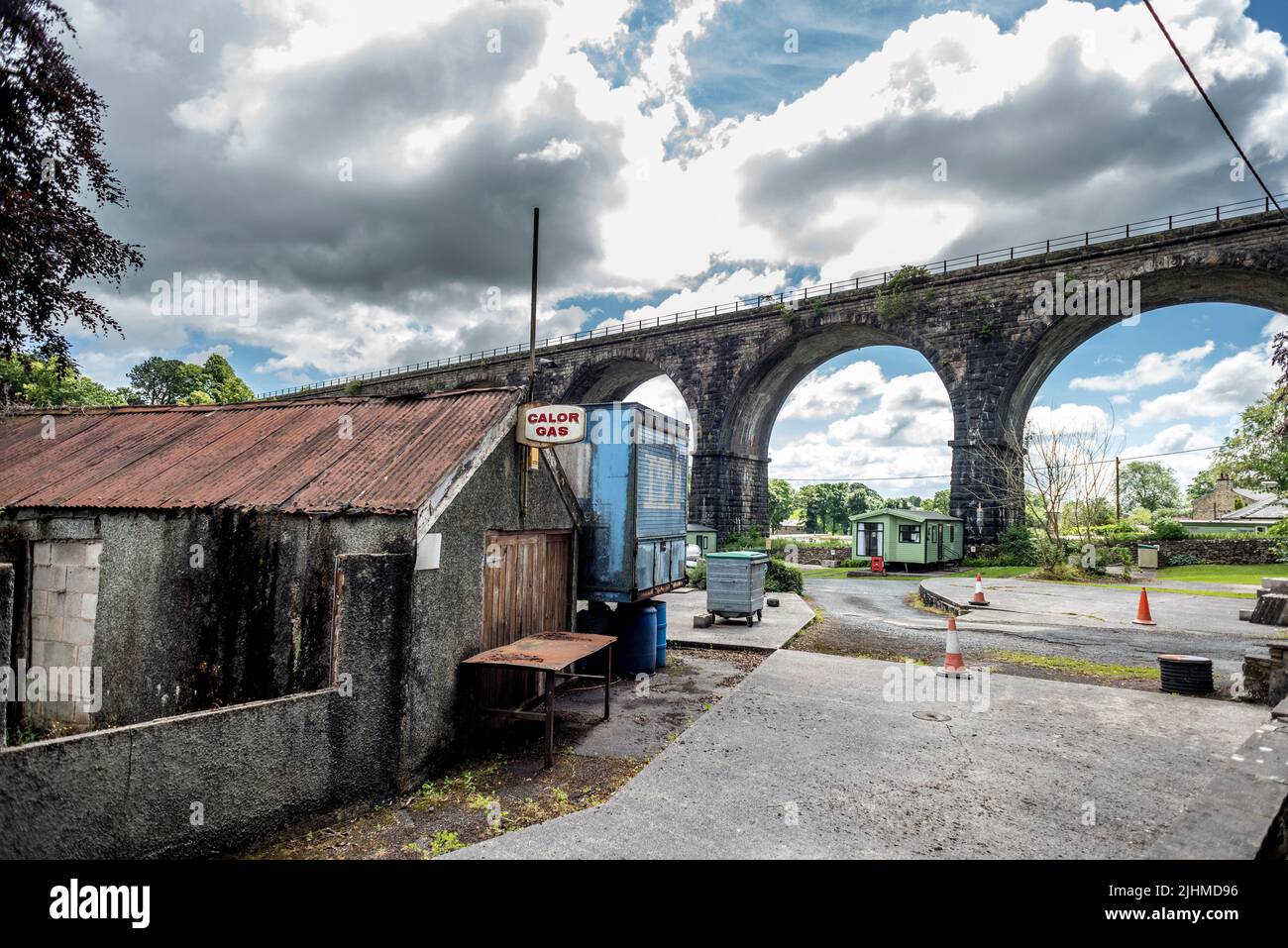 Yorkshire, July 14th 2022: The Ingleton Viaduct Stock Photo - Alamy