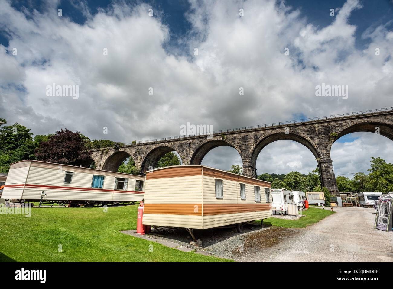 Yorkshire, July 14th 2022: The Ingleton Viaduct Stock Photo - Alamy
