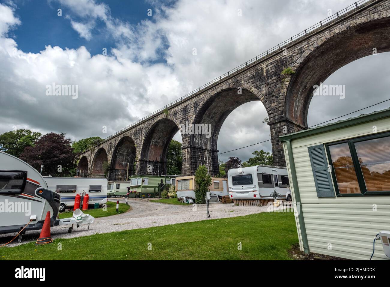 Yorkshire, July 14th 2022: The Ingleton Viaduct Stock Photo - Alamy