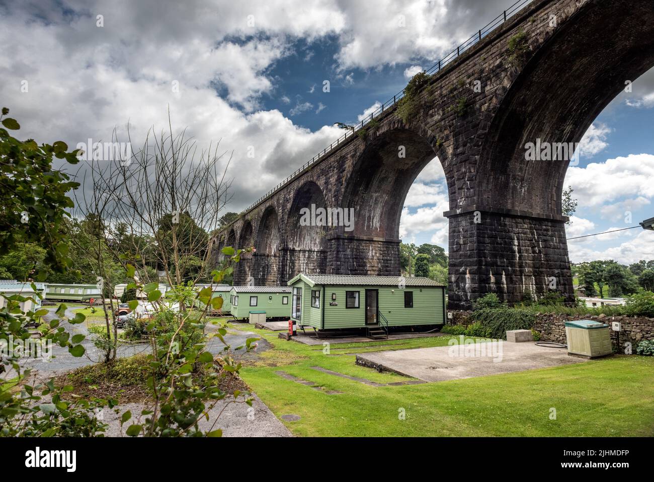 Yorkshire, July 14th 2022: The Ingleton Viaduct Stock Photo - Alamy