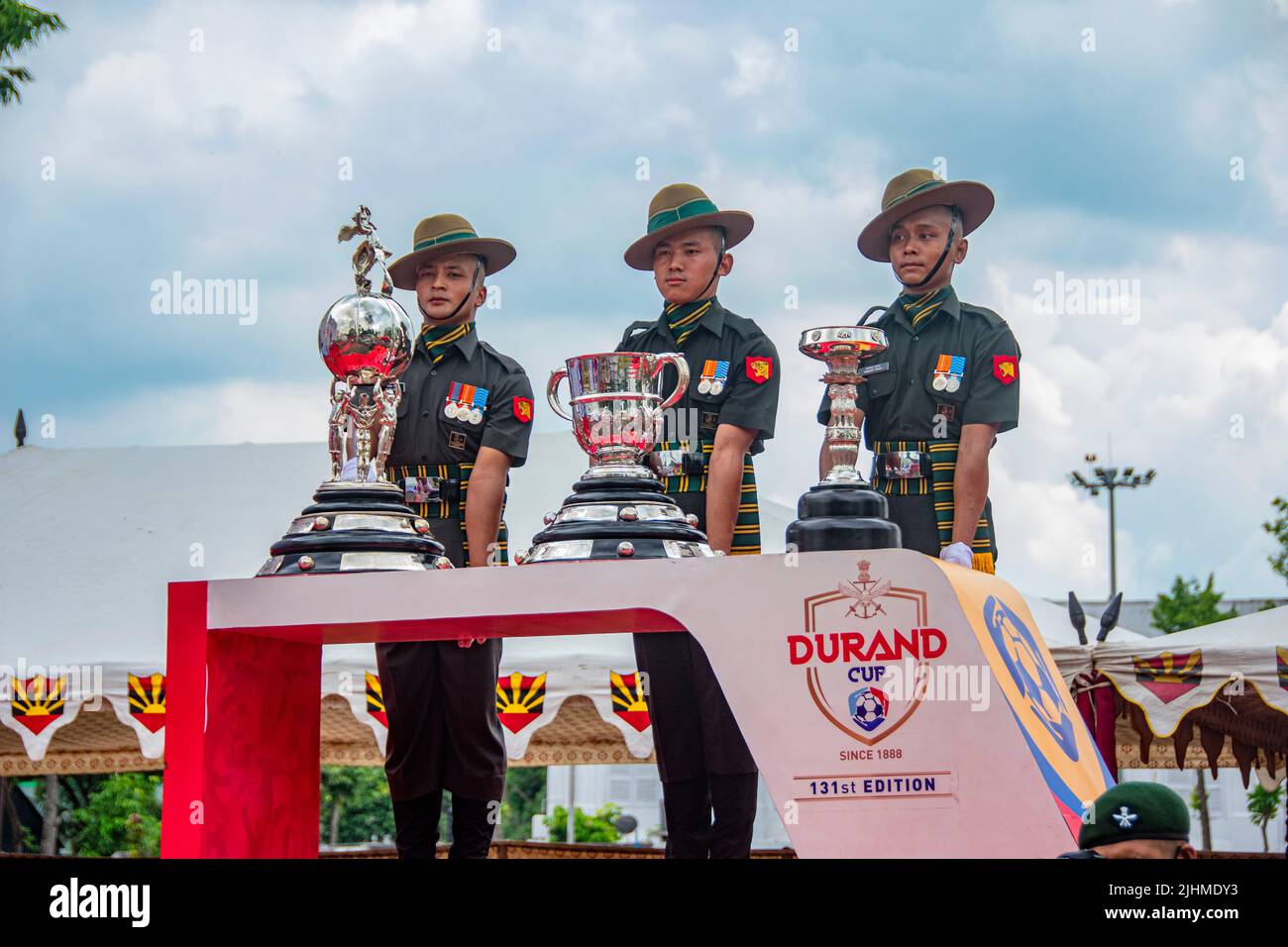 Today the flag off ceremony of the 131st Edition of The Durand Cup 2022 “Trophy Tour” was held ...