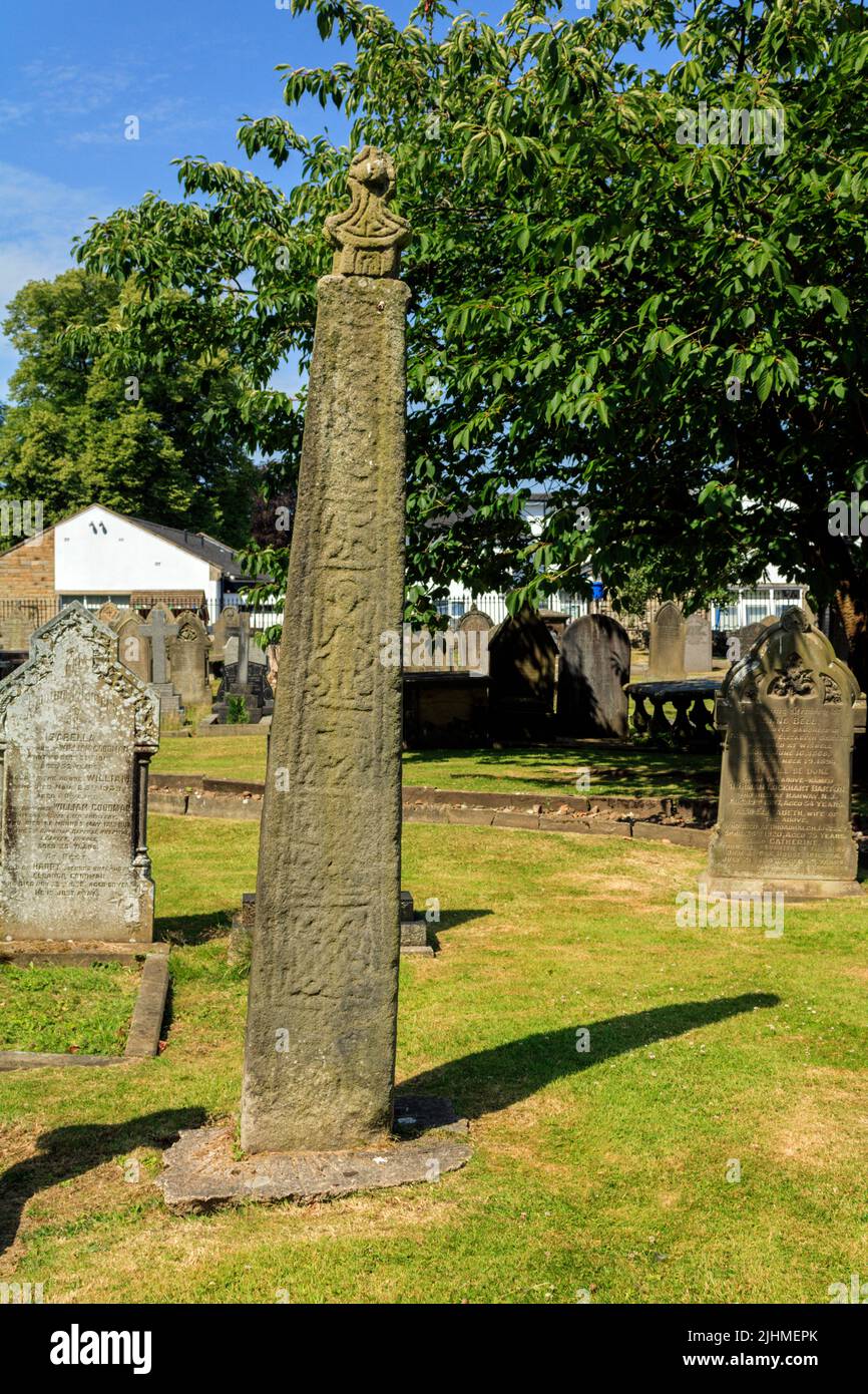 Anglo Saxon Cross. Whalley Churchyard Stock Photo - Alamy