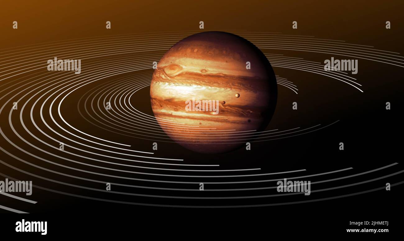 Image of brown planet in brown space Stock Photo - Alamy