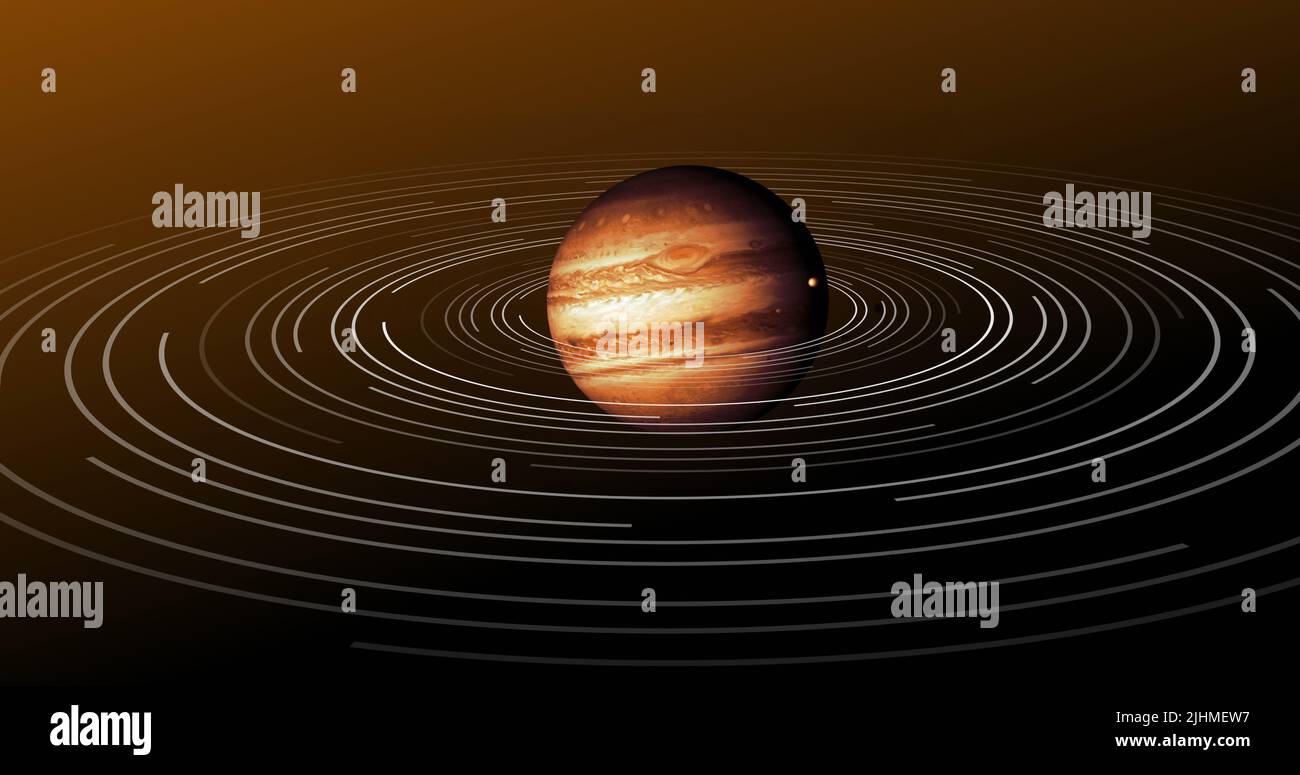 Image of brown planet in brown space Stock Photo - Alamy