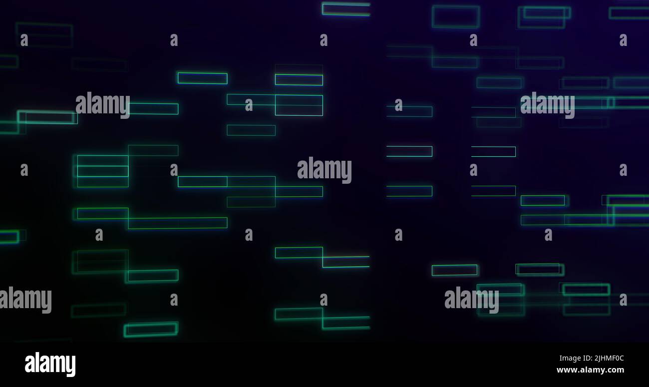 Image of repeatable rectangles moving on black background Stock Photo ...