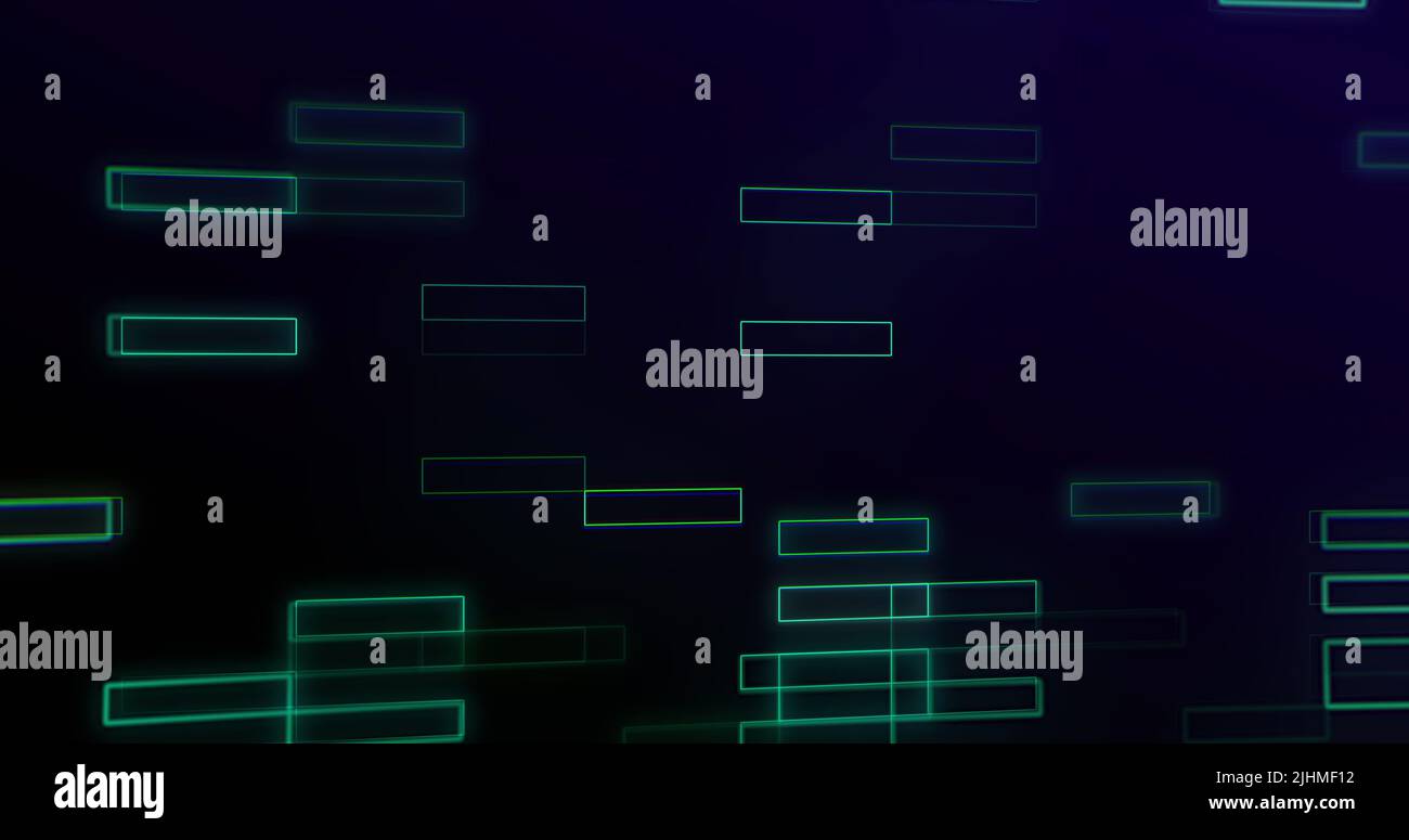 Image of repeatable rectangles moving on black background Stock Photo ...