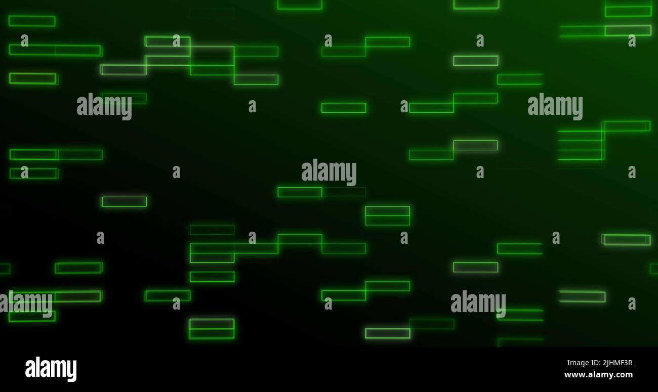 Image of repeatable rectangles moving on green background Stock Photo ...