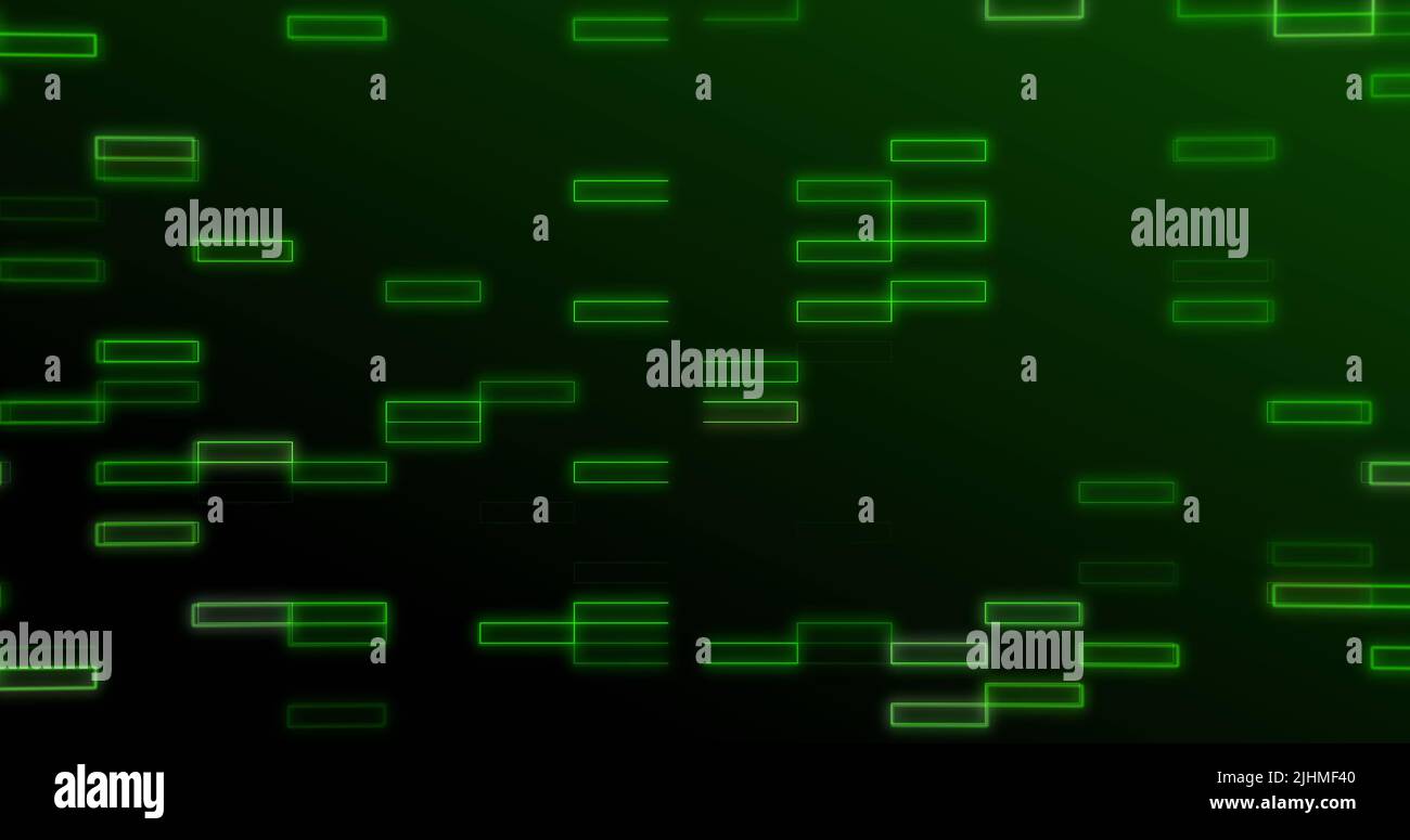 Image of repeatable rectangles moving on green background Stock Photo ...