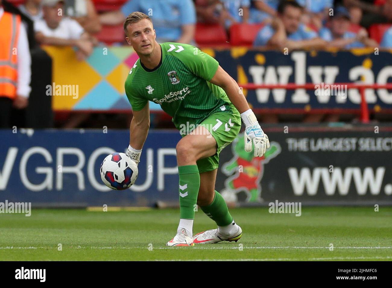 Coventry City’s Simon Moore in action during the pre-season friendly ...