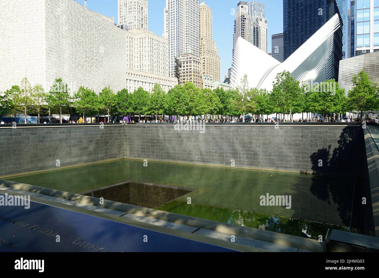 North Tower Pool, National September 11 Memorial, World Trade Center ...