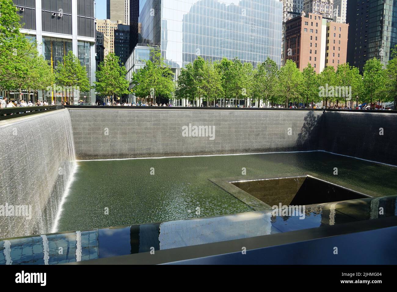 South Tower Pool, National September 11 Memorial, World Trade Center site,Ground Zero, Manhattan ...