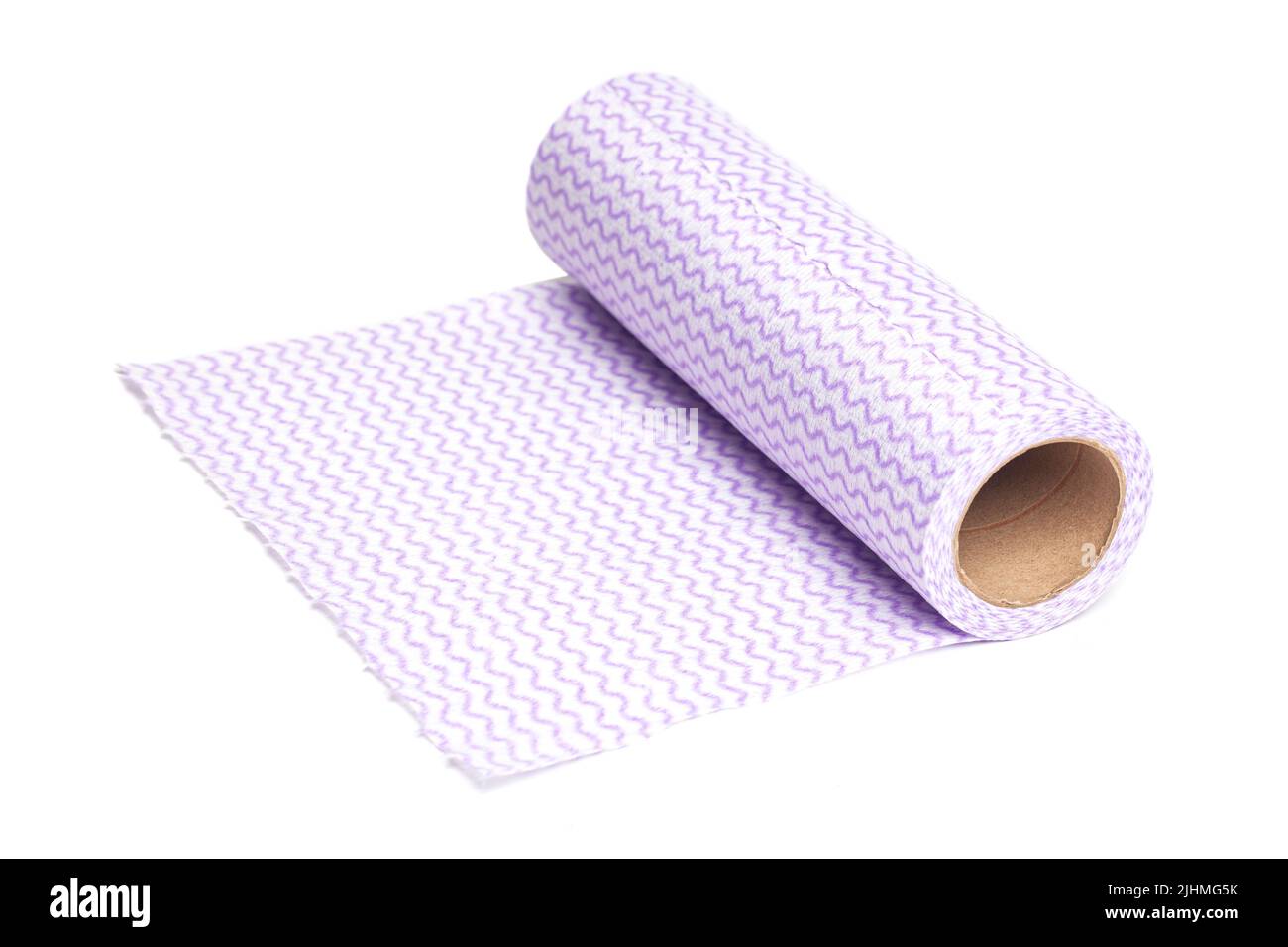 Kitchen towel roll isolated on a white background Stock Photo - Alamy