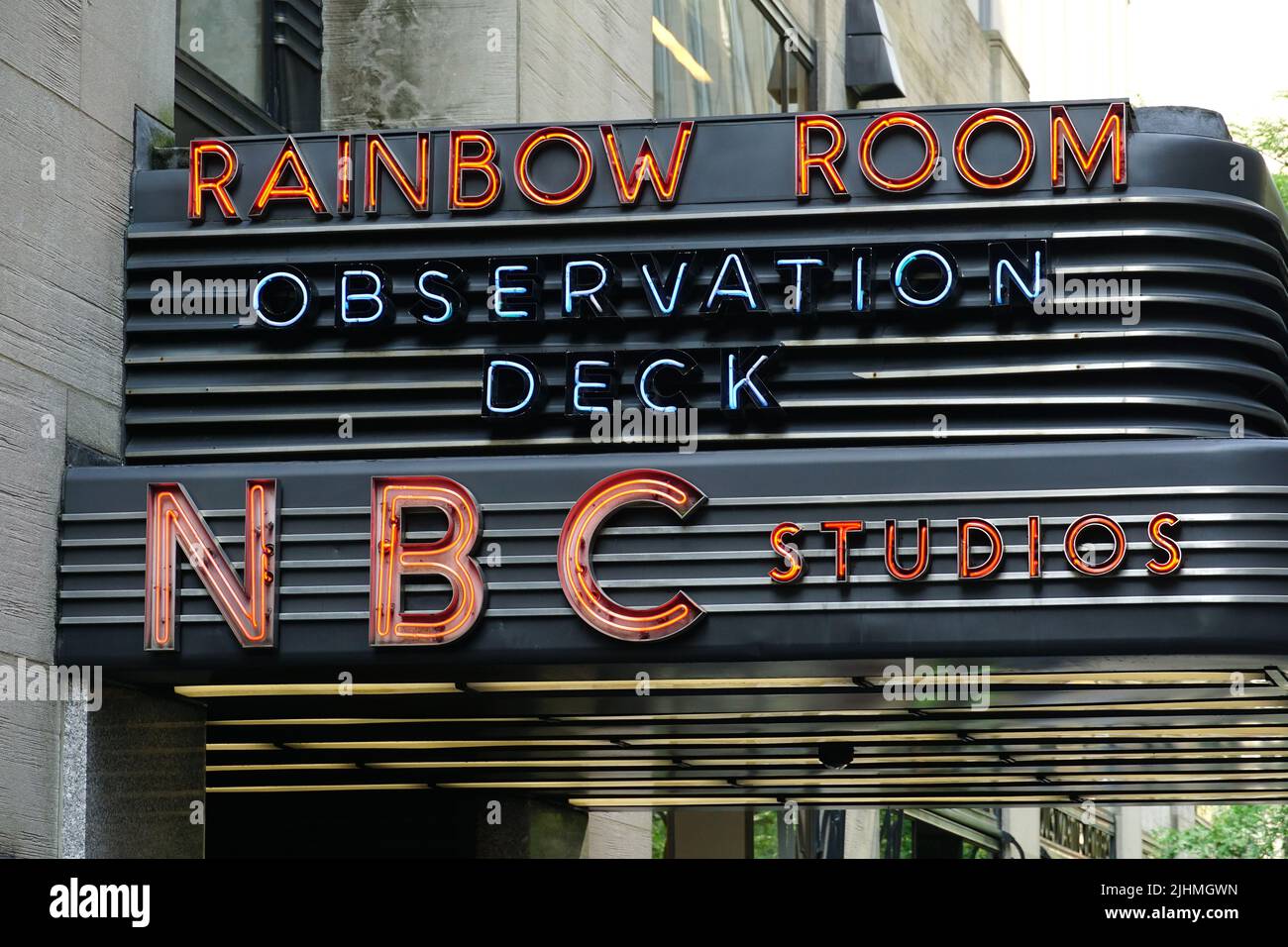 Ground-level entrance, NBC Studios, 30 Rockefeller Plaza, Rockefeller ...