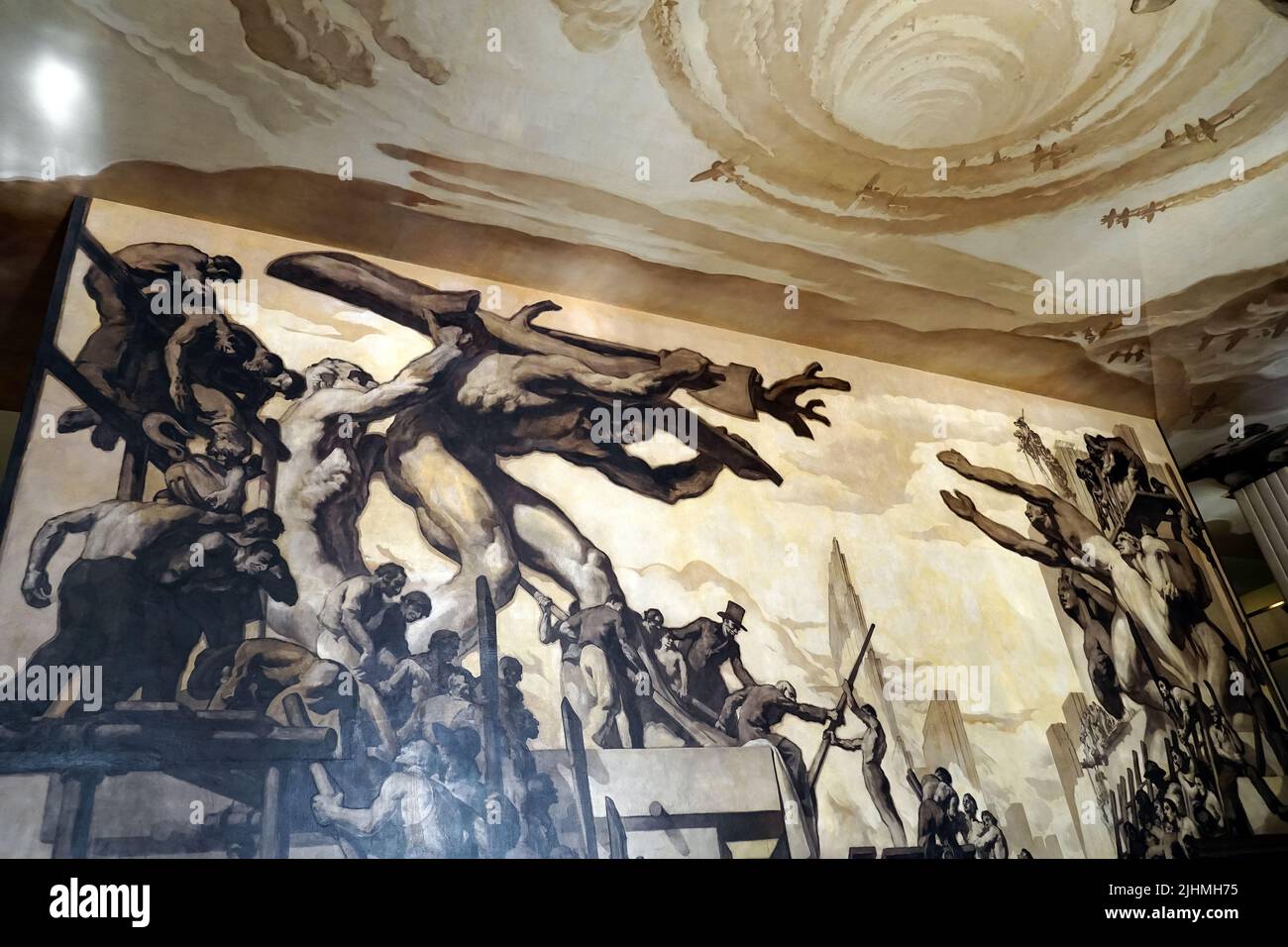 Interior, 30 Rockefeller Plaza, Rockefeller Center, Manhattan, New York ...