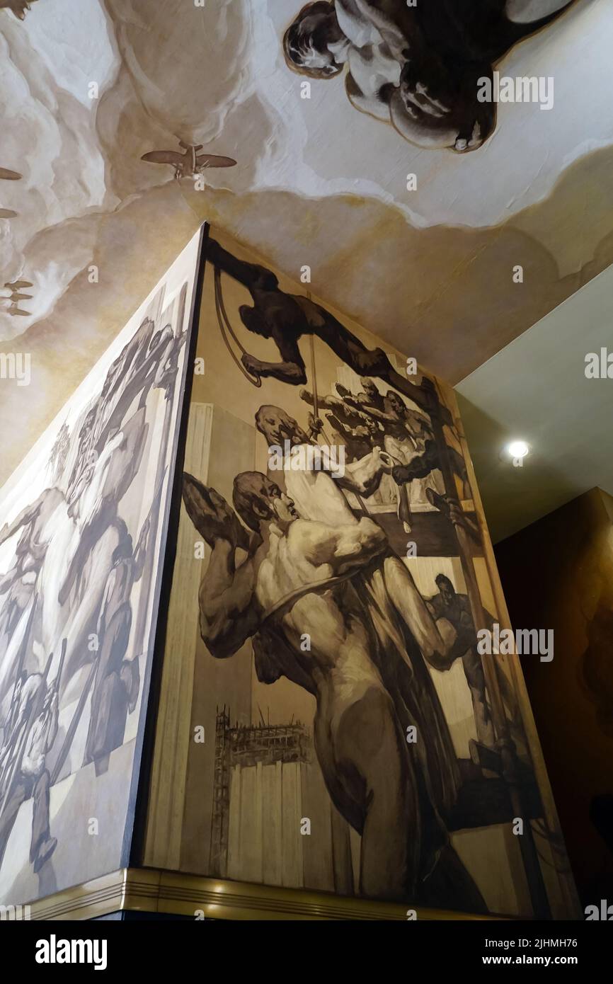 Interior, 30 Rockefeller Plaza, Rockefeller Center, Manhattan, New York ...