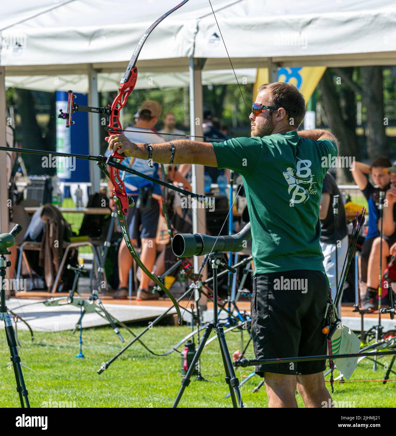 Finals 2022, Archery, Preliminary Round, Olympiapark Berlin Stock Photo ...