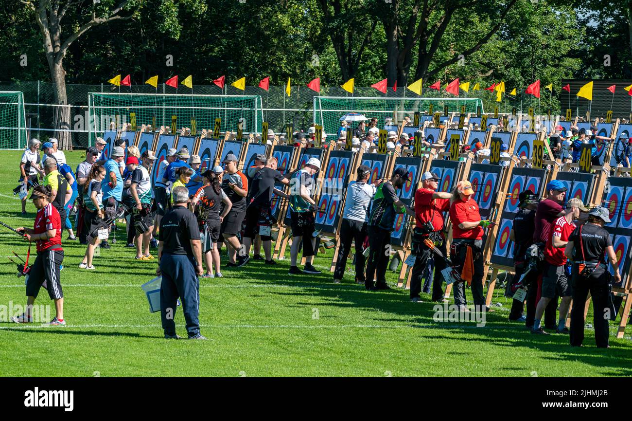 Finals 2022, Archery, Preliminary Round, Olympiapark Berlin Stock Photo ...