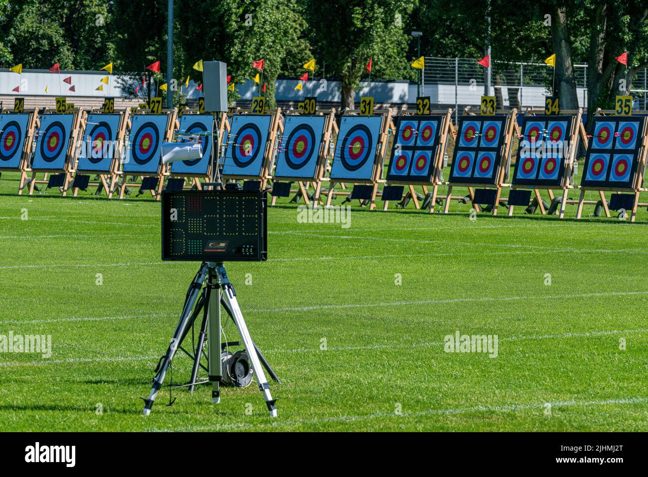 Finals 2022, Archery, Preliminary Round, Olympiapark Berlin Stock Photo ...