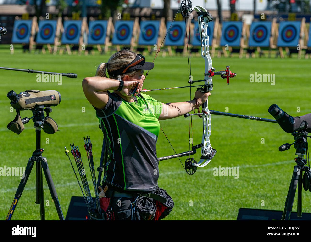 Finals 2022, Archery, Preliminary Round, Olympiapark Berlin Stock Photo ...