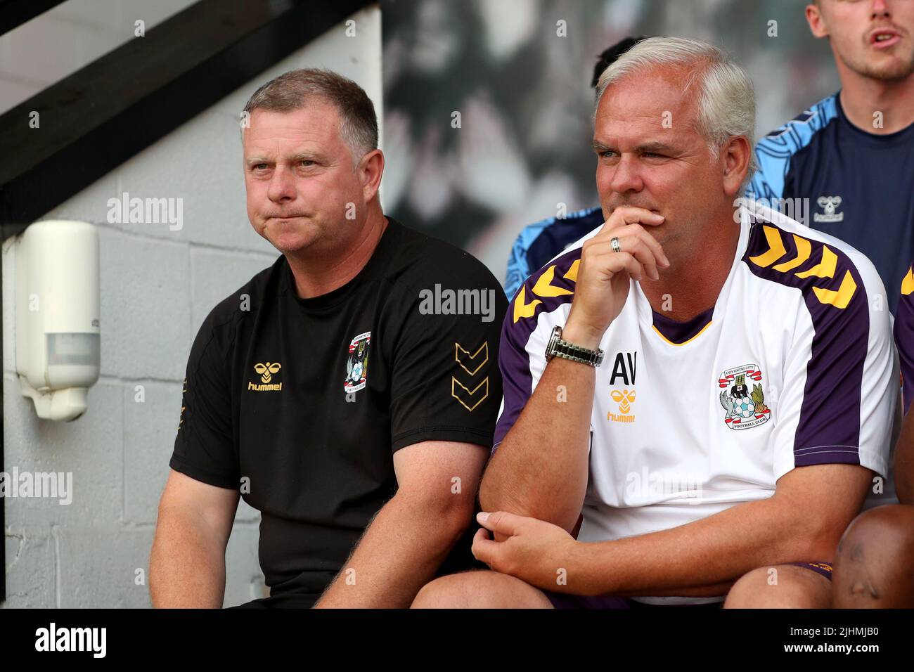 Coventry City Manager, Mark Robins, (left) and Coventry City Assistant ...