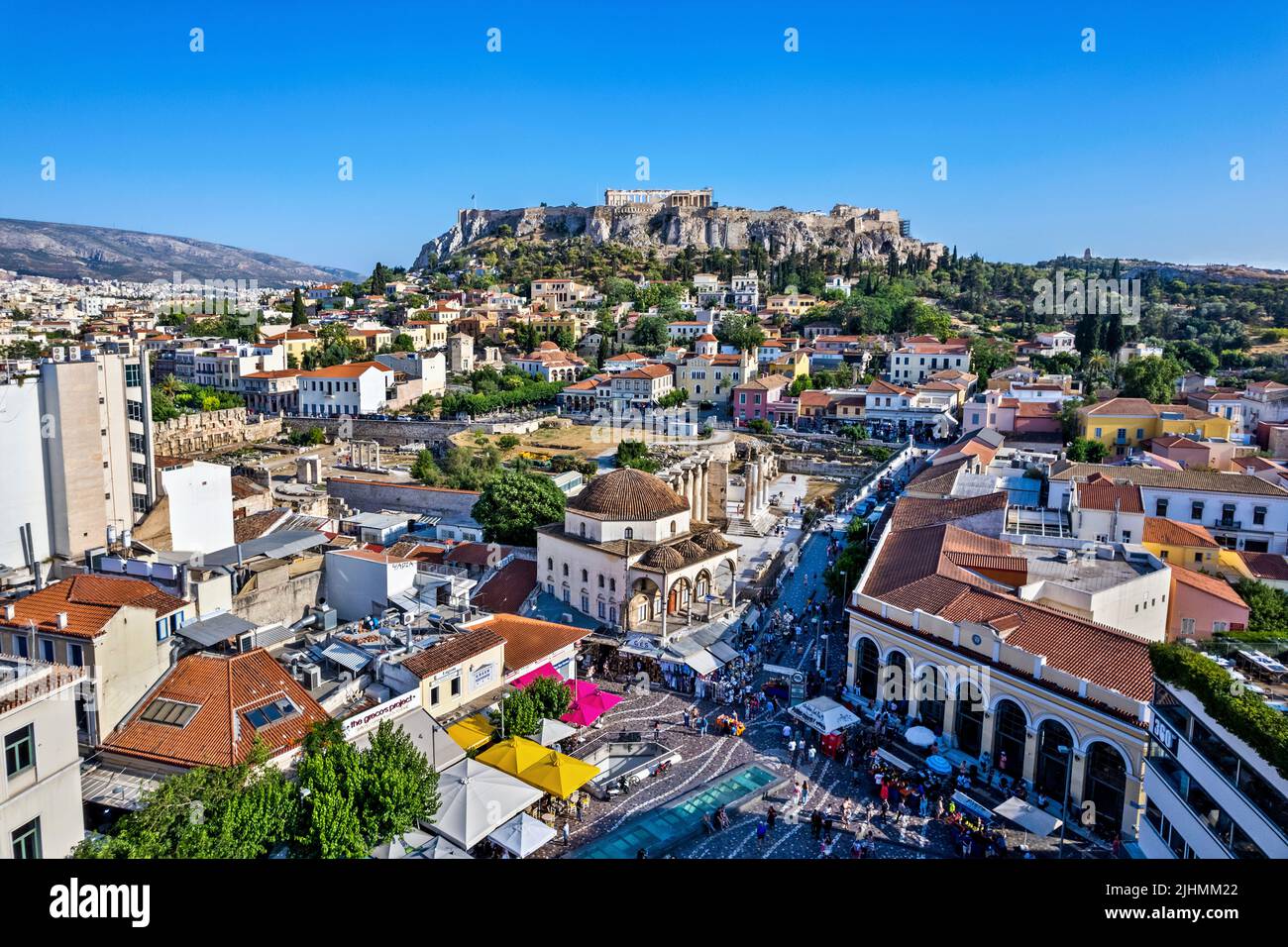 Aerial view acropolis historic center hi-res stock photography and ...