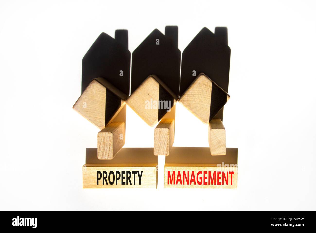 Property management symbol. Concept words Property management on wooden ...
