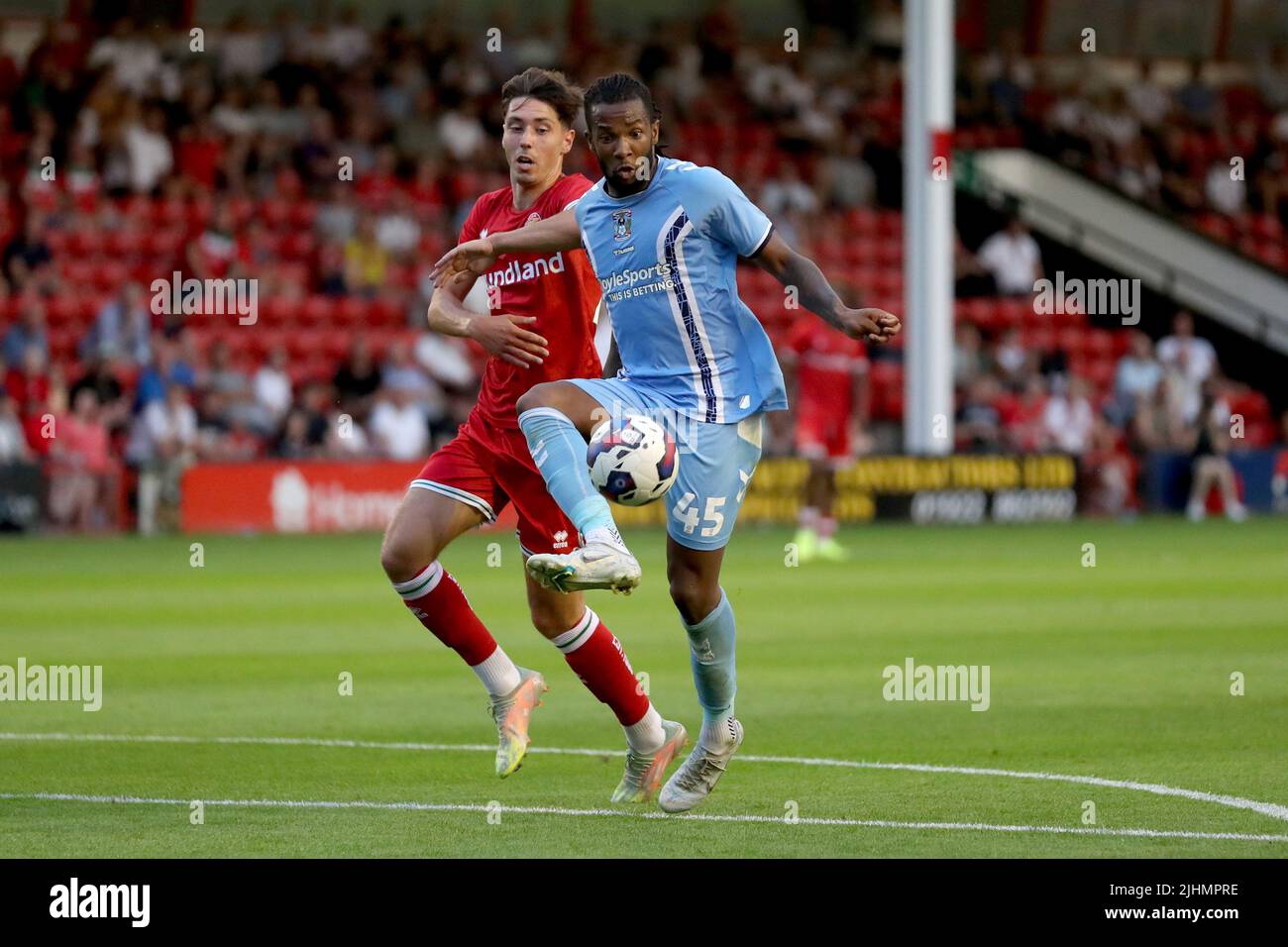 Coventry City’s Aidan Finnegan in action during the pre-season friendly ...