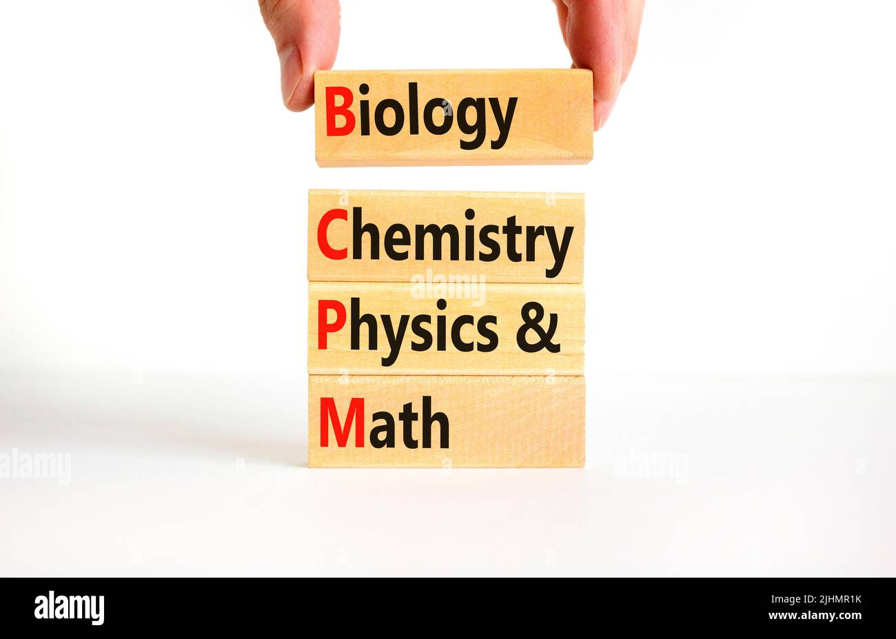 BCPM biology chemistry physics math symbol. Concept words BCPM biology ...