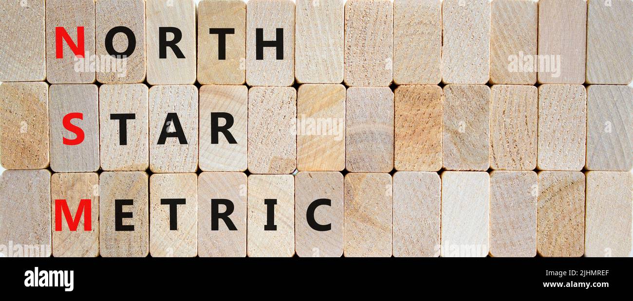 NSM north star metric symbol. Concept words NSM north star metric on ...