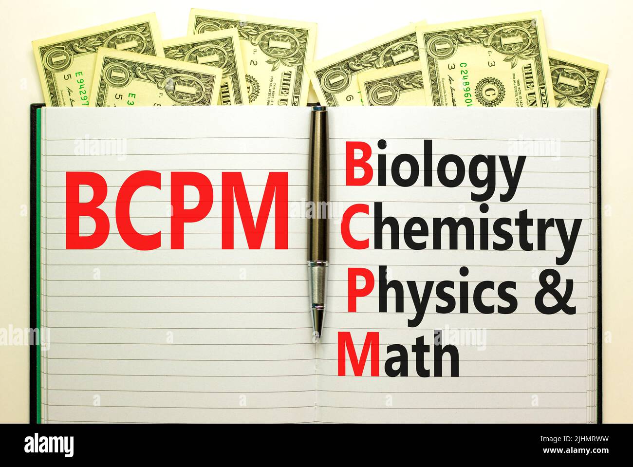 BCPM biology chemistry physics math symbol. Concept words BCPM biology ...