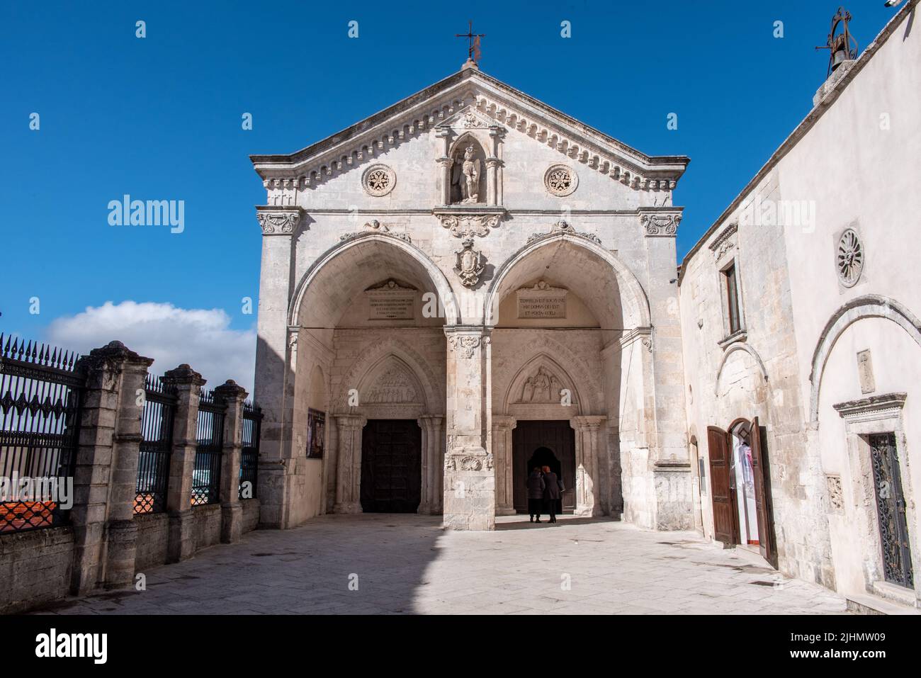 Famous Archangel Michael pilgrimage church in Monte Sant'Angelo ...