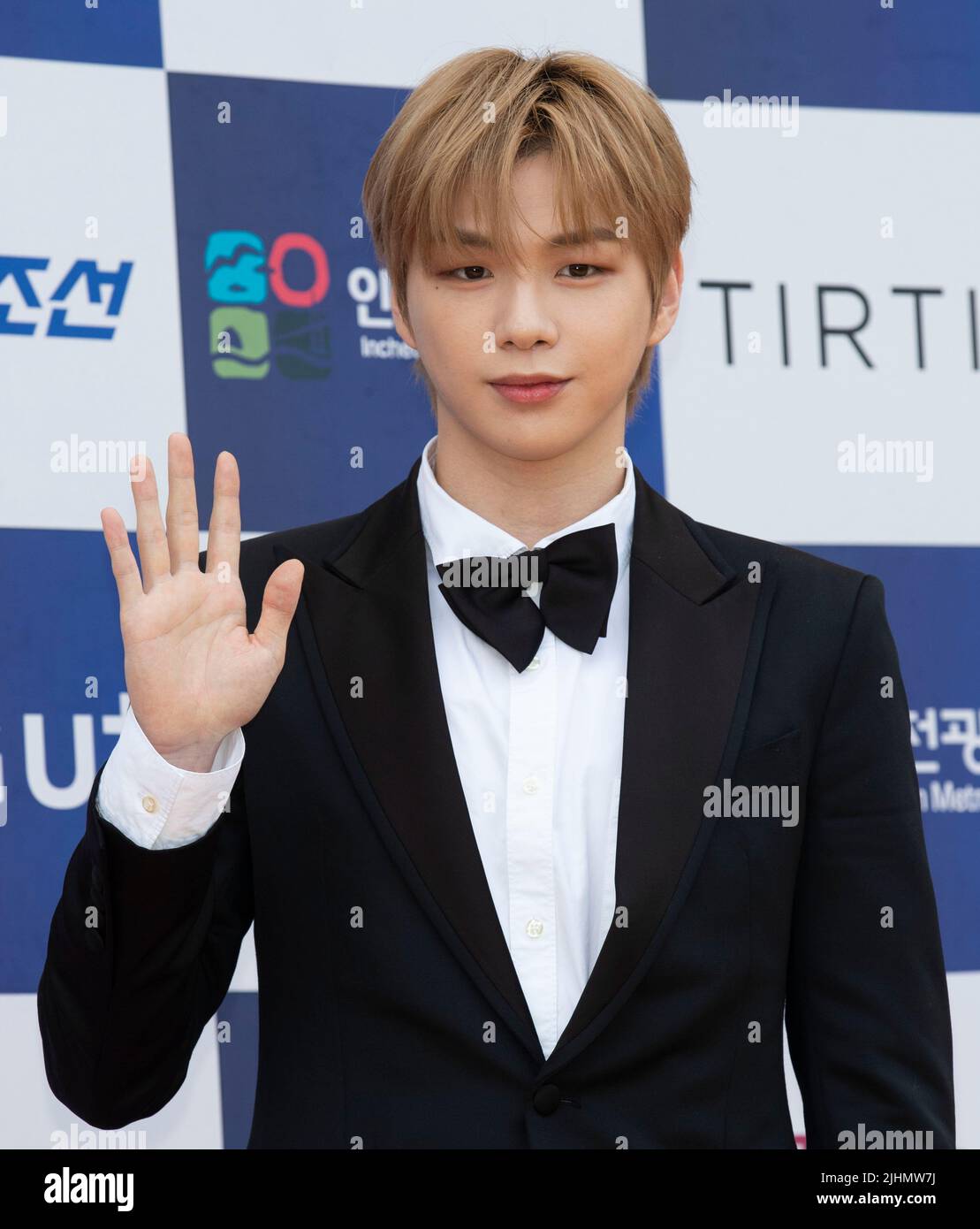 Incheon, South Korea -19 July 2022 - K-Pop singer Kang Daniel poses for ... Incheon, South Korea -19 July 2022 - K-Pop singer Kang Daniel poses for ...