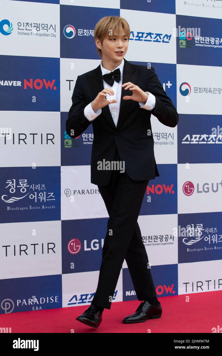 Incheon, South Korea -19 July 2022 - K-Pop singer Kang Daniel poses for ...