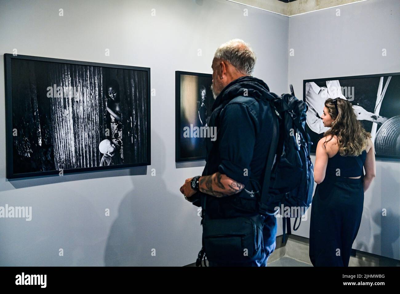 Prague, Czech Republic. 19th July, 2022. Opening of exhibition by ...