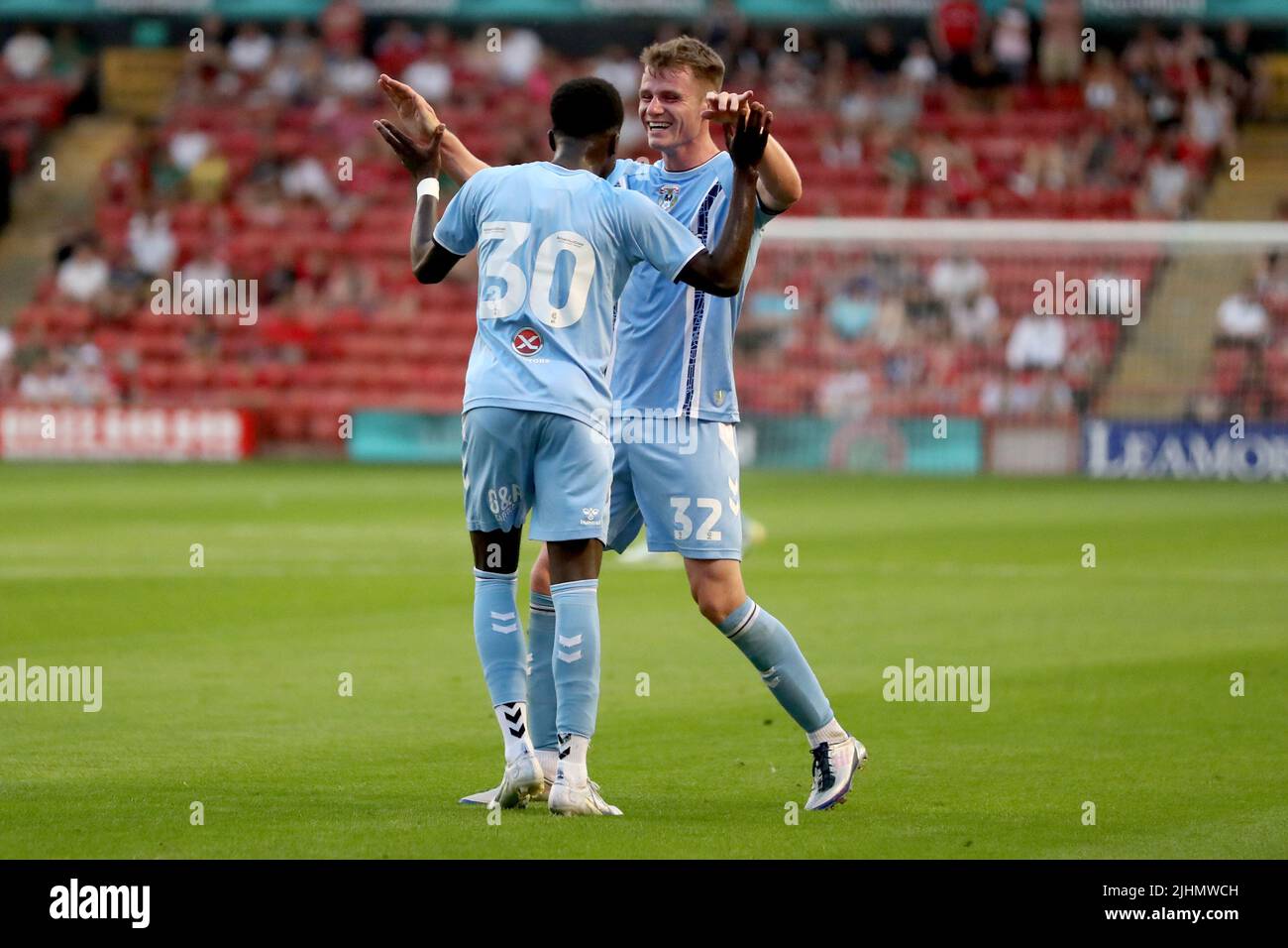 Coventry City’s Fabio Tavares celebrates with Coventry City’s Jack ...